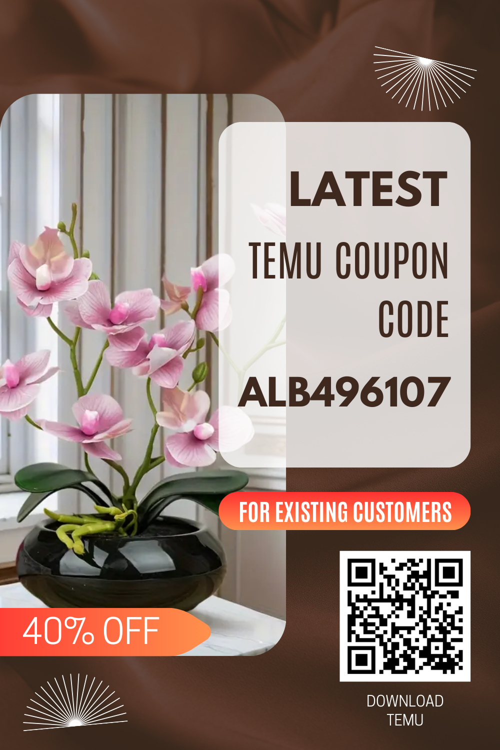 Temu Coupon Code 40% Off [ALB496107] For Existing Visitors - Fødsel ...